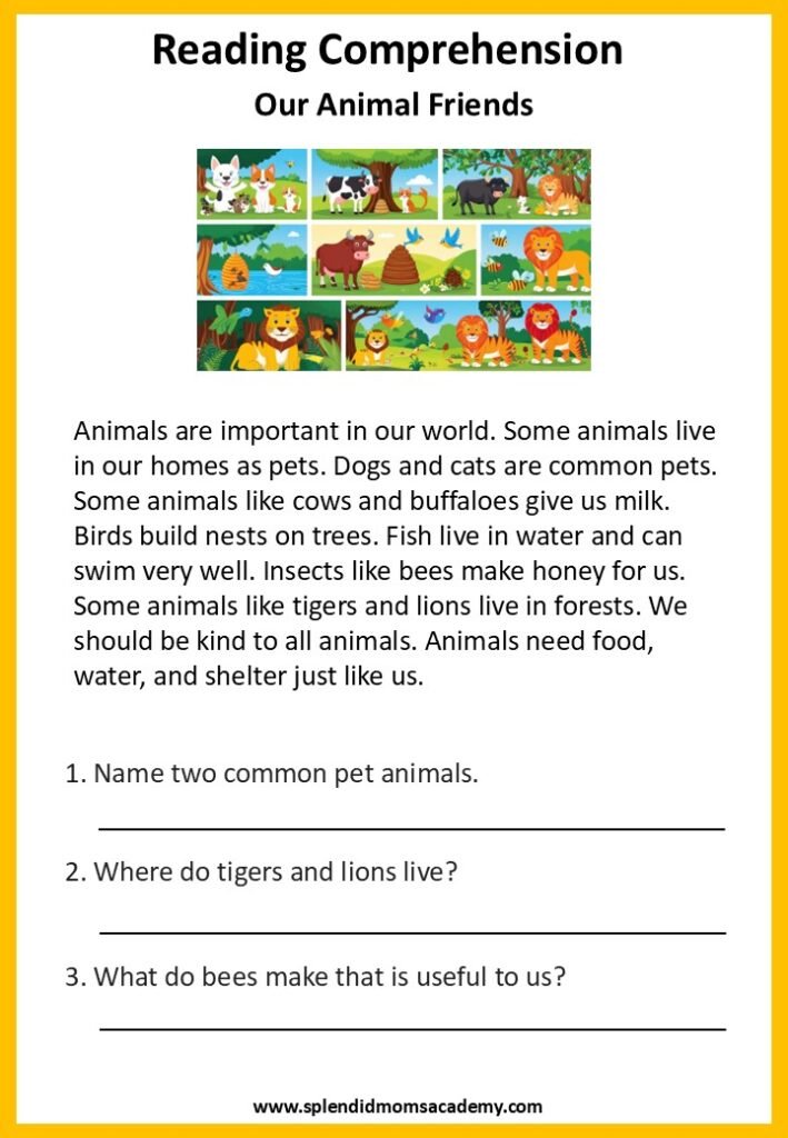 Reading Comprehensions Grade 2