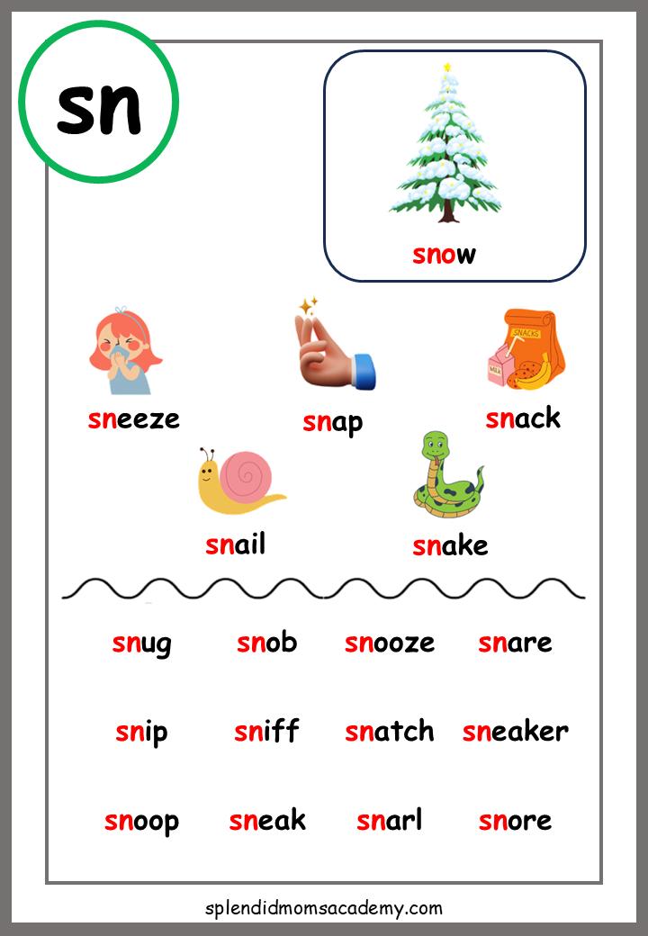 Beginning Blends - Letter s Blends