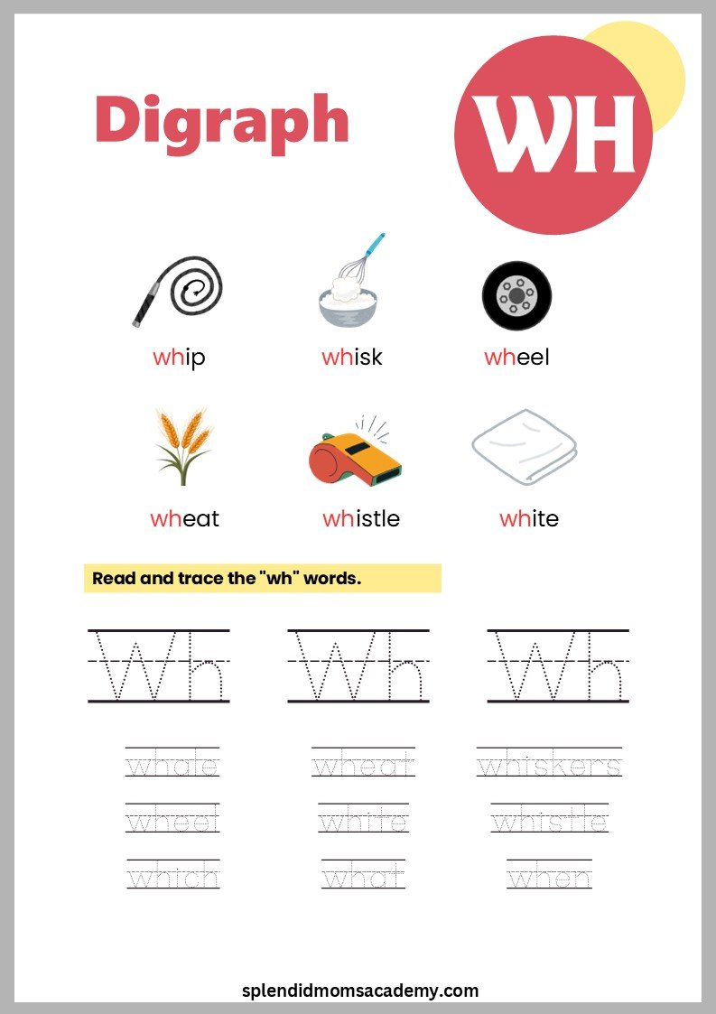 Consonant Digraphs ch sh ph th wh